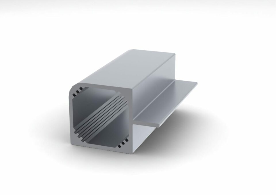 Profile P22-25 natural anodized - Fogasystem